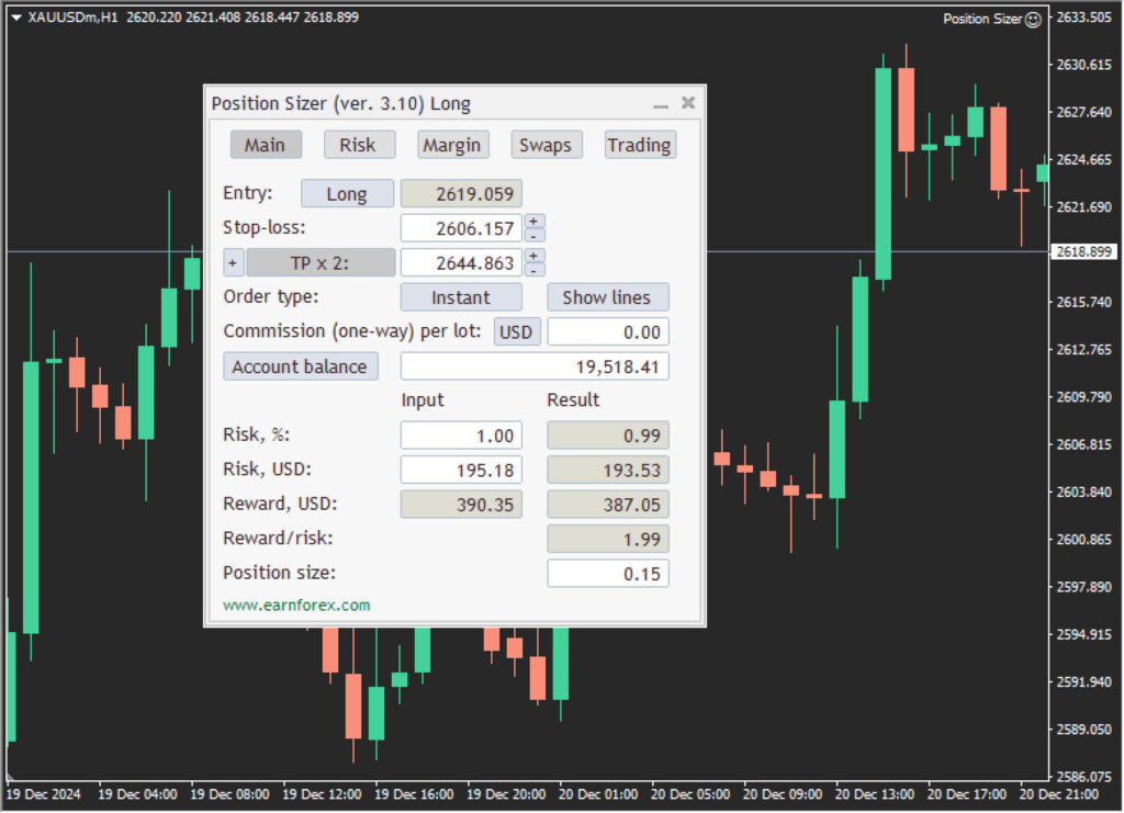 Position Sizer - Habitrade